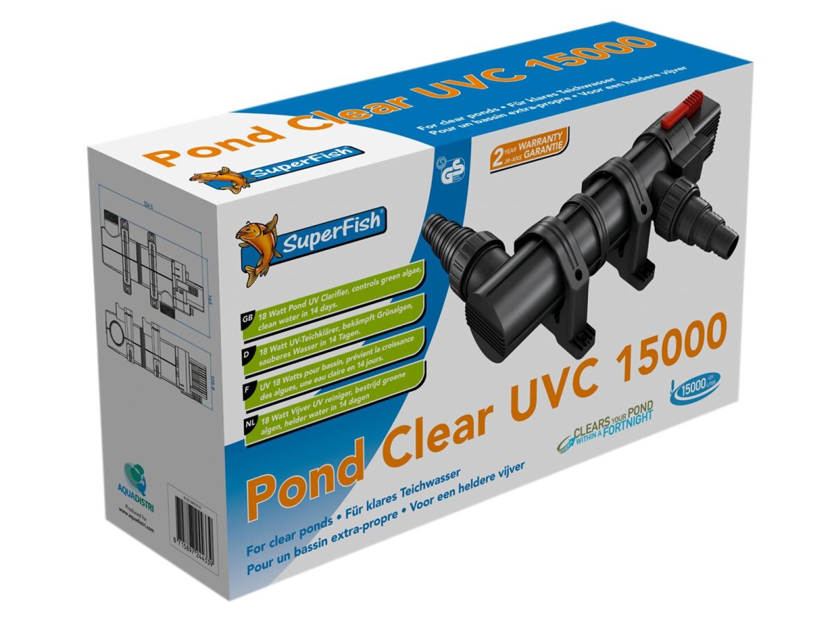 Superfish Pond Clear UVC 15000 18 Watt, 80,99